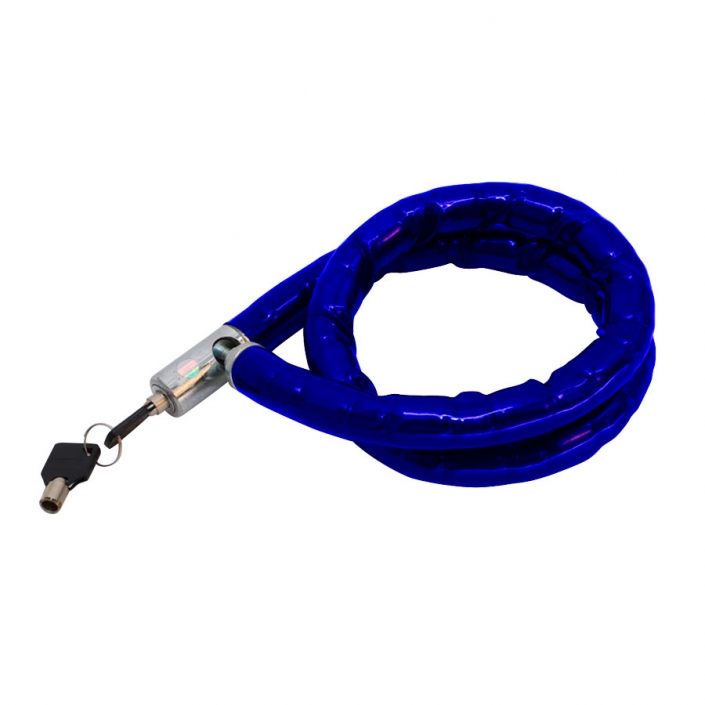 SLINGA DE MOTO AZUL Y NEGRA REFORZADA CON LLAVE TUBULAR - Seguridad ...